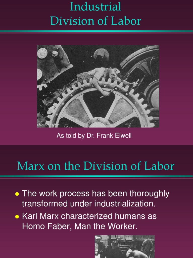 Karl Marx - Division of Labor and Alienation | Division Of Labour ...