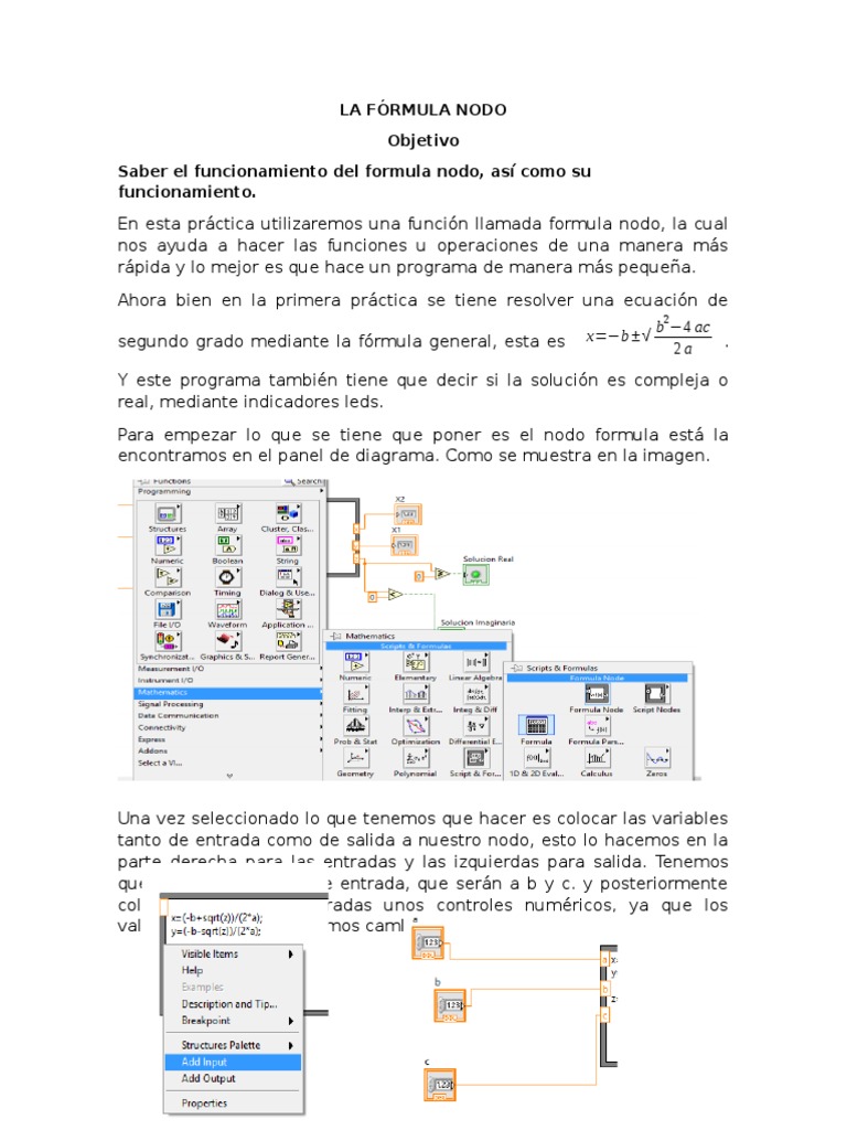 La Fórmula Nodo | PDF | Estructura de datos de matriz | Número complejo