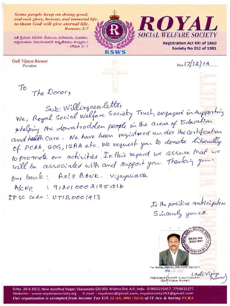 Royal Request Letter | PDF