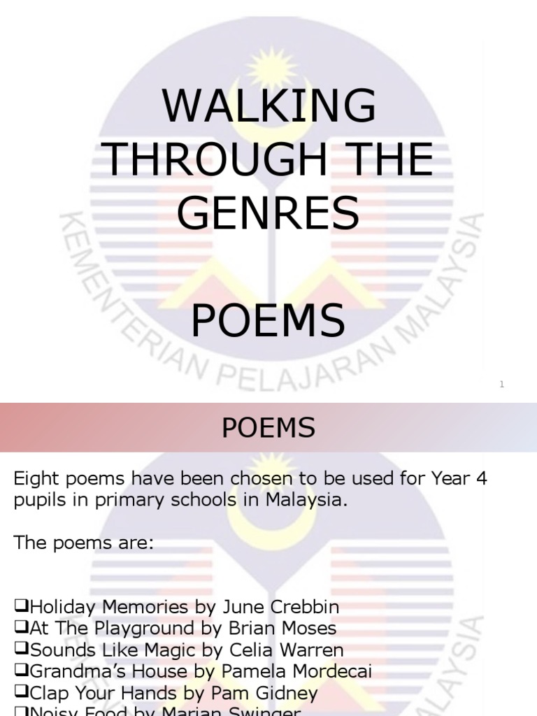 KSSR Year Four Poems | PDF | Poetry