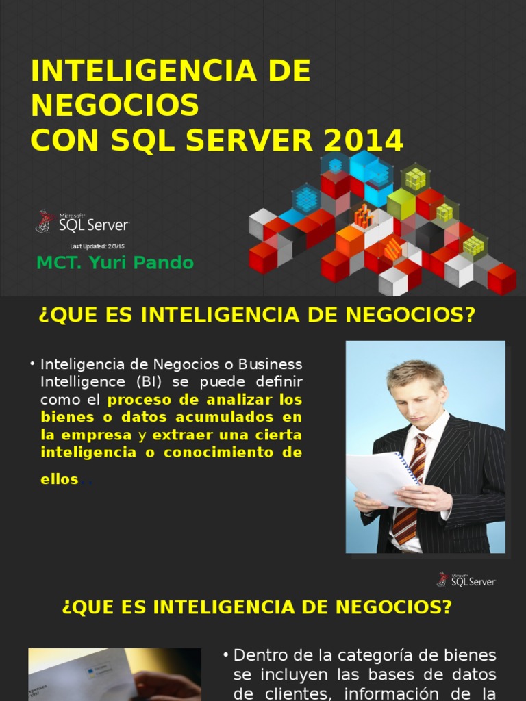 Inteligencia de Negocios Con SQL Server | PDF | Servidor SQL de ...