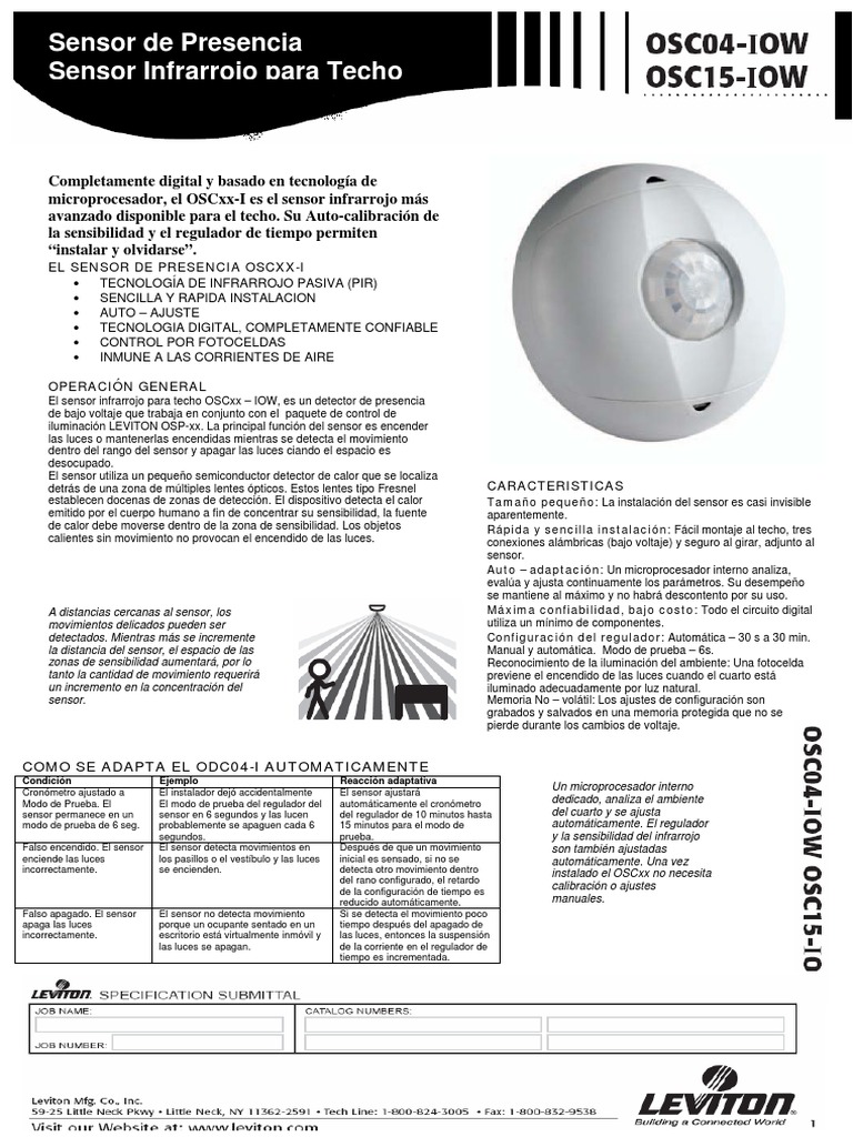 Sensores de Presencia-catalogo1PDF | PDF | Diodo emisor de luz | Infrarrojo
