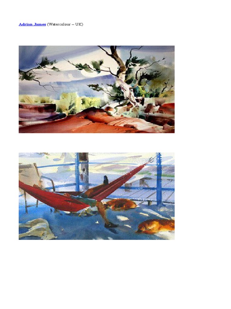Adrian James (Watercolour - UK) | PDF | Art Media | Plastic Arts