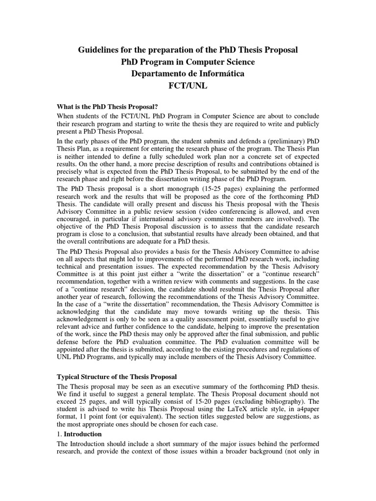 Phd Thesis Proposal Pdf Thesis Doctor Of Philosophy