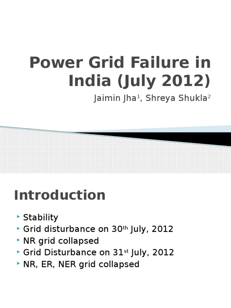 India Power Grid Failures Analysis | PDF | Electrical Grid | Electric ...