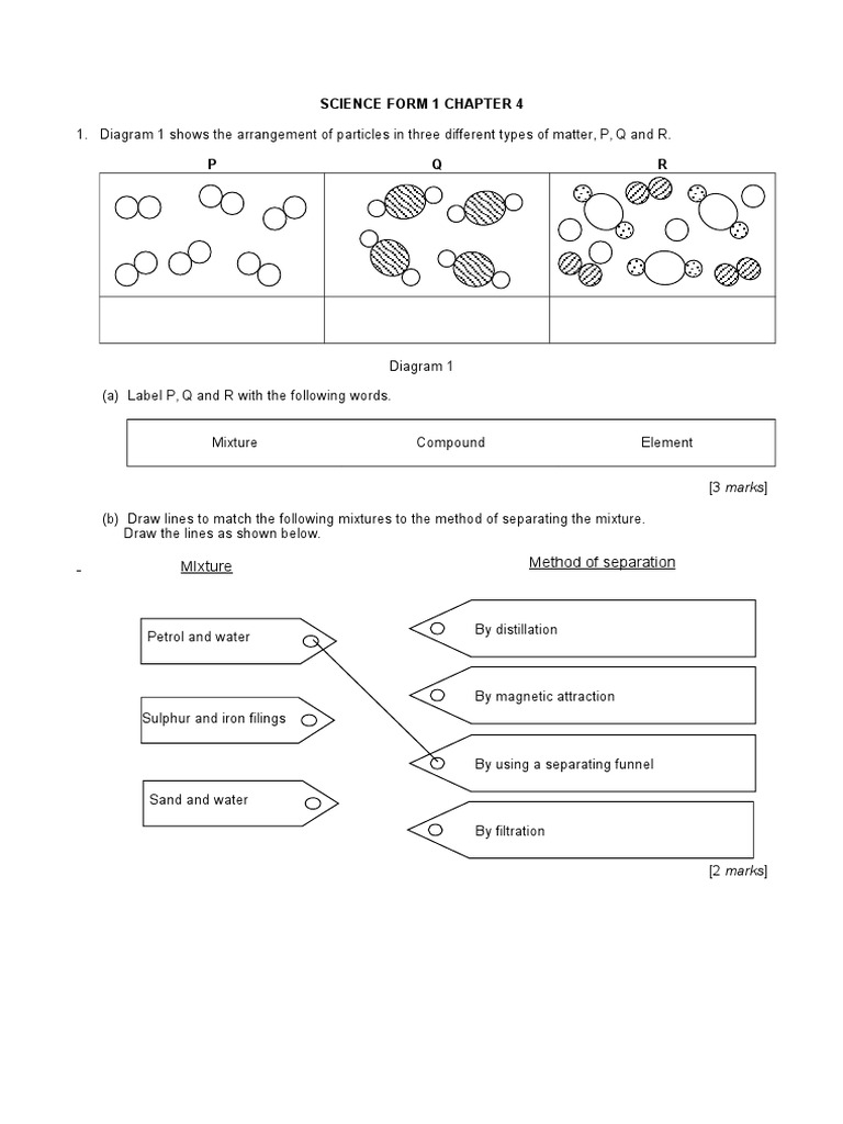 Science Form 1 Chapter 4 f2 CH 3 | PDF | Science & Mathematics
