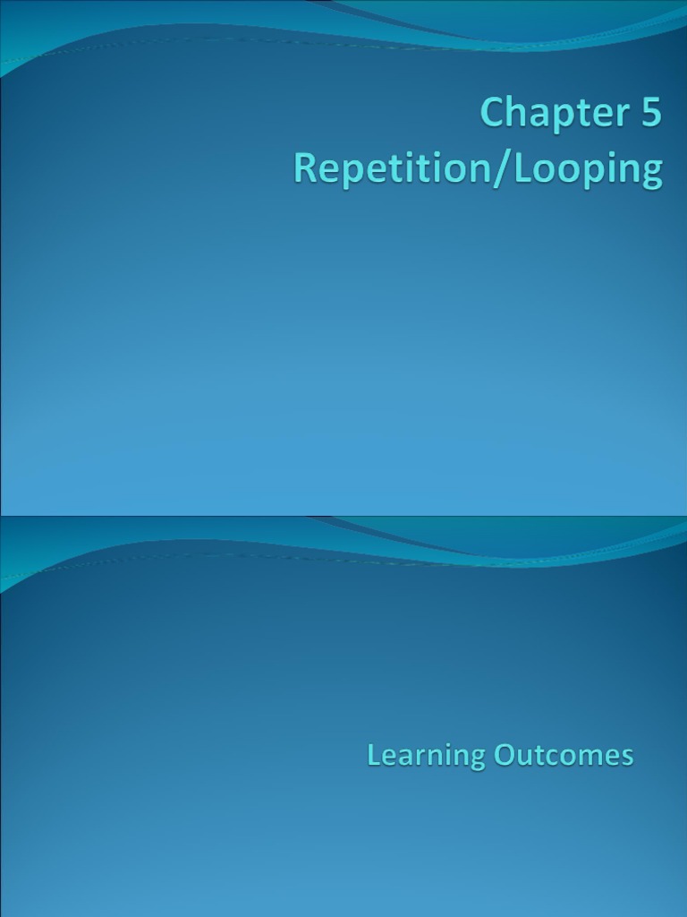 Repetition Structures and Control Flow in Programming | PDF | Control Flow | Algorithms