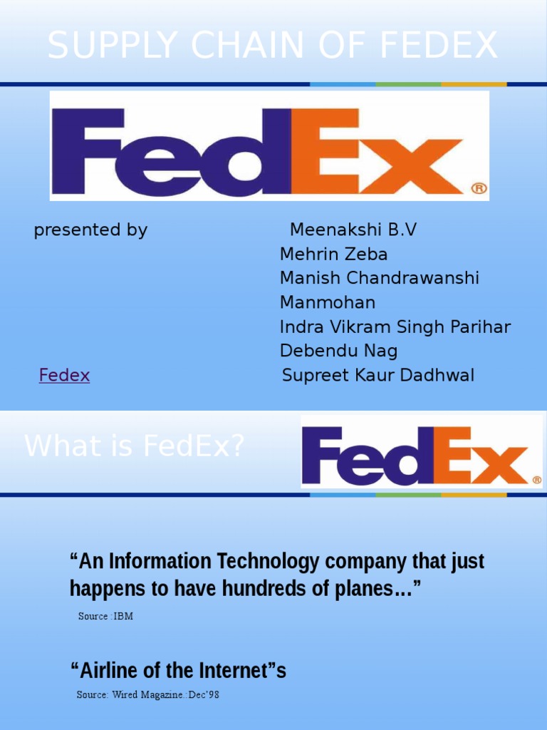 Fedex Supply Chain Logo