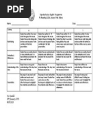 Rubric For Romeo and Juliet | PDF | Communication