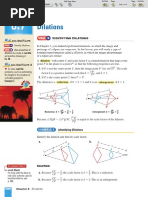 Geometry Dilations Worksheet Pdf