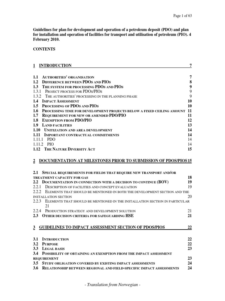 PDO PIO Guidelines 2010 | Download Free PDF | Evaluation | Business