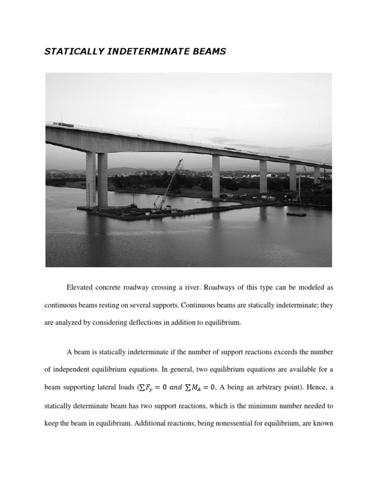 Statically Indeterminate Beams 2 | PDF | Bending | Column