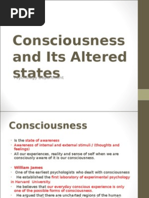 States Of Consciousness Psychology