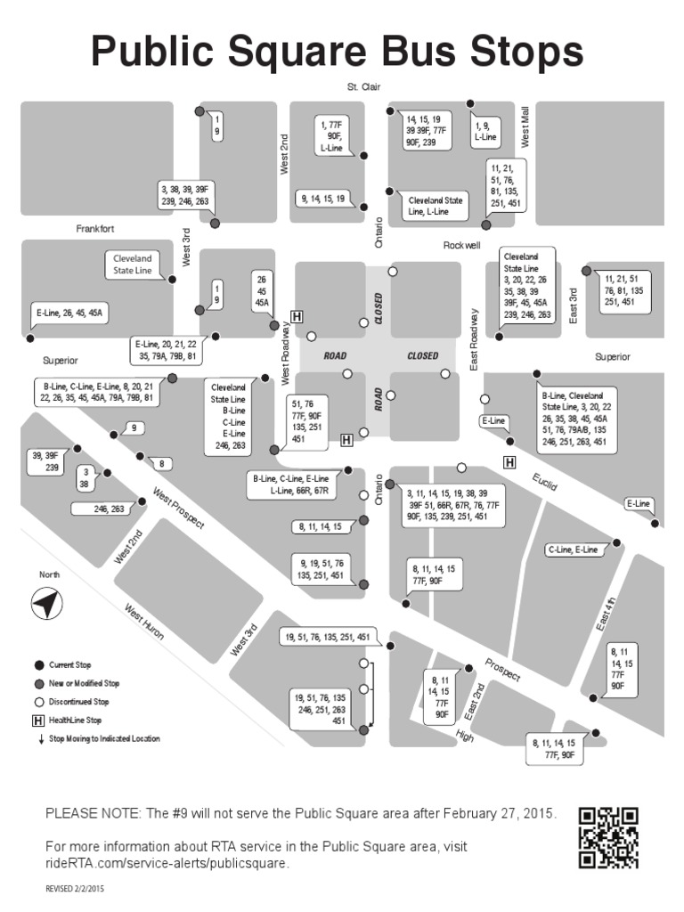 Public Square Bus Stops | PDF