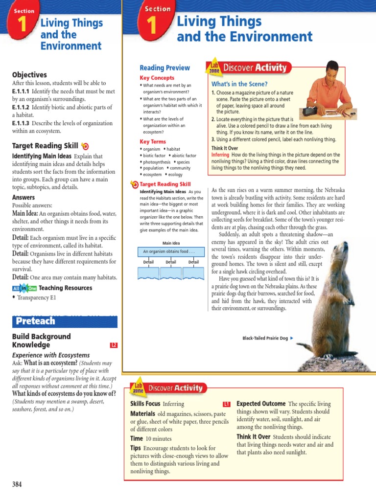 Chapter 11 Section 1 Science Class 6 | PDF | Ecology | Ecosystem