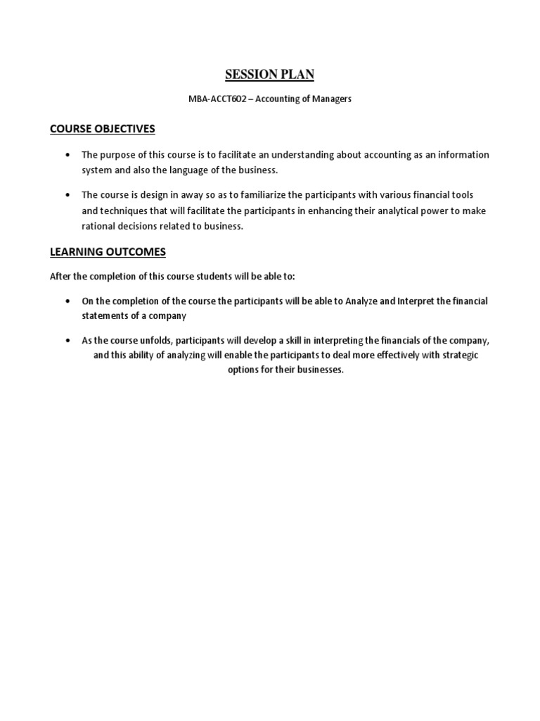 session-plan-mba-accounting-for-managers-pdf