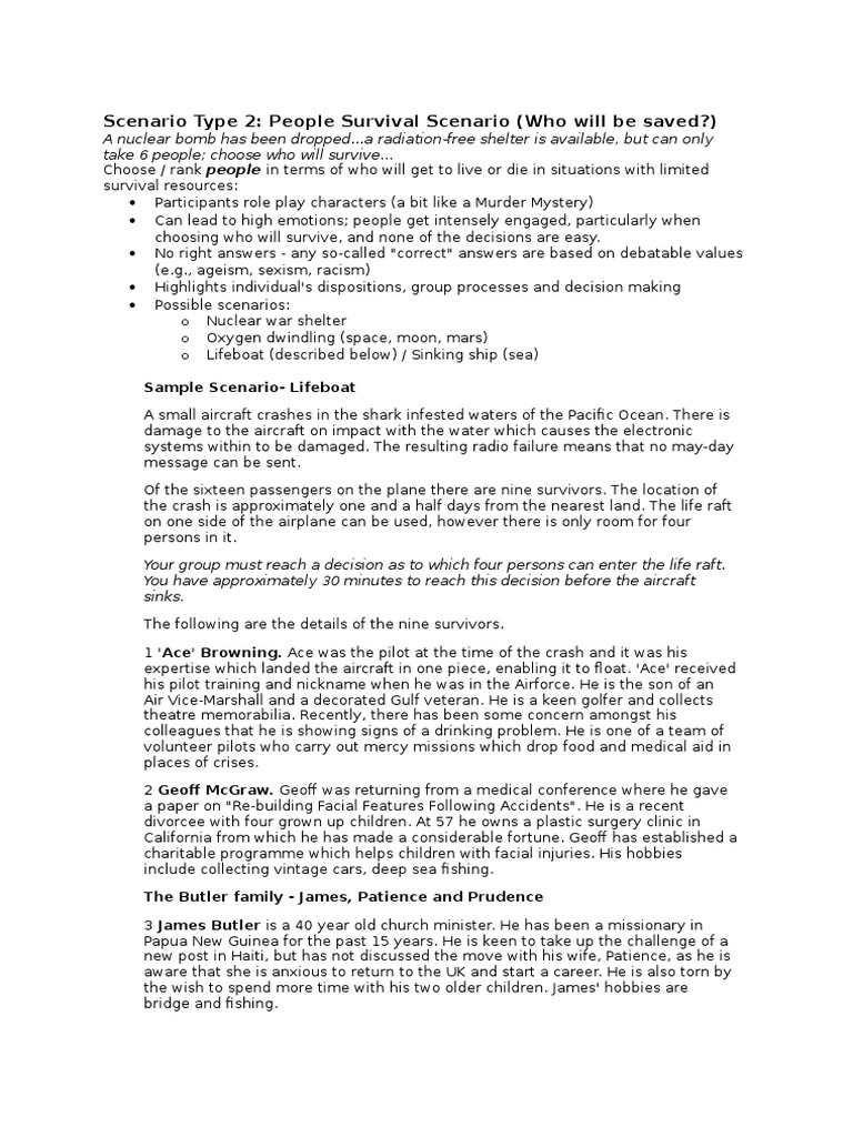 Lifeboat | Download Free PDF | Negotiation