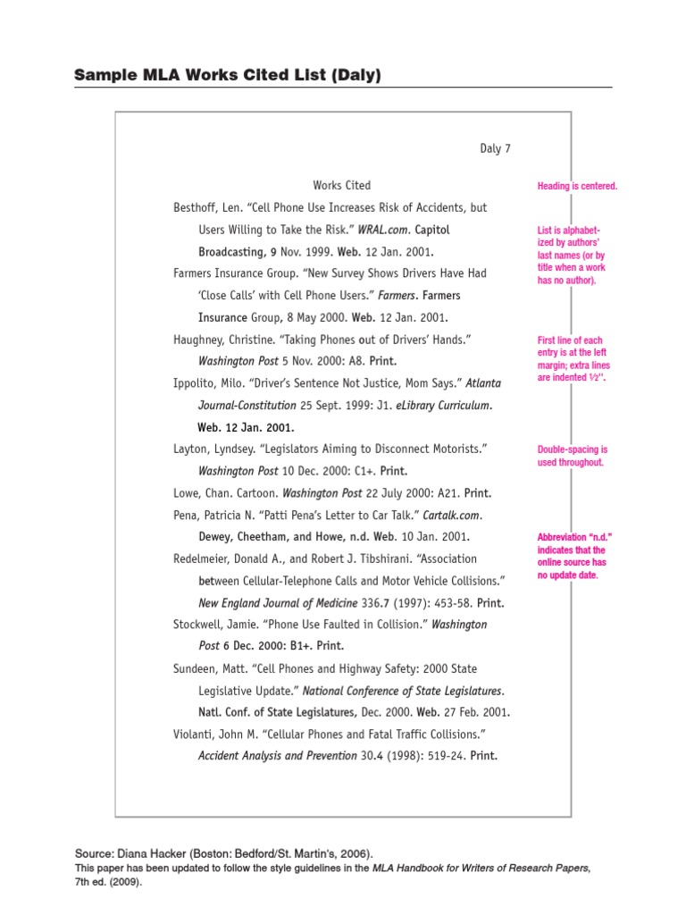 Persuasive Writing - Works Cited Example | PDF | Politics | Law