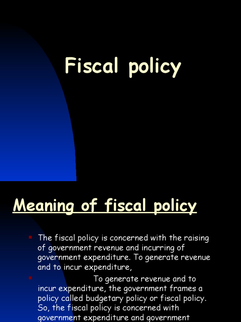 Fiscal Policy | PDF | Fiscal Policy | Government Budget Balance