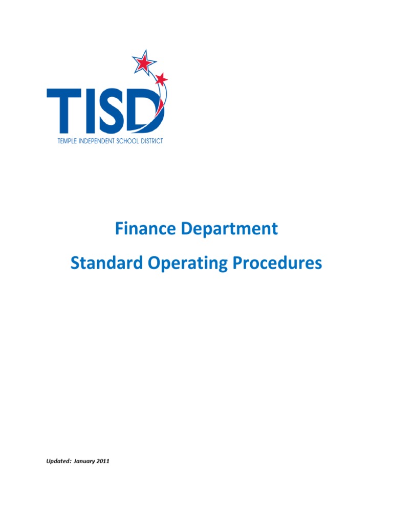 Finance Standard Operating Procedures PDF | PDF | Payroll | Overtime