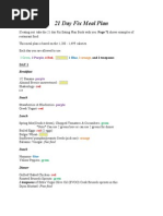 Redline Challenge Meal Plan Guide | PDF