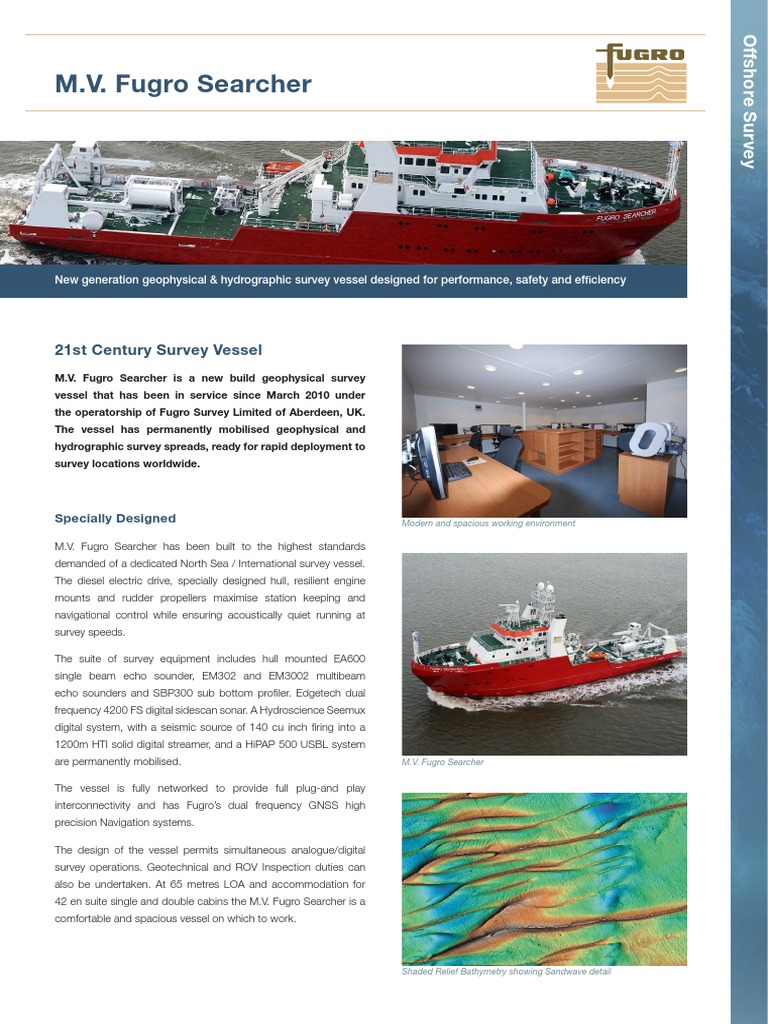 Fugro Searcher Brochure | PDF | Sonar | Geography
