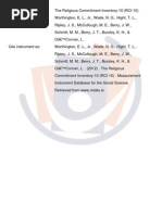 Religious Orientation Scale (ROS-R) | PDF