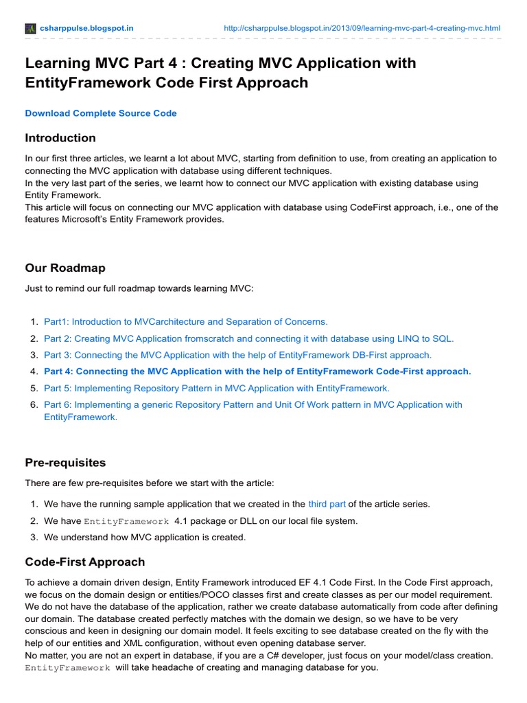 Csharppulse - Blogspot.in-Learning MVC Part 4 Creating MVC Application ...