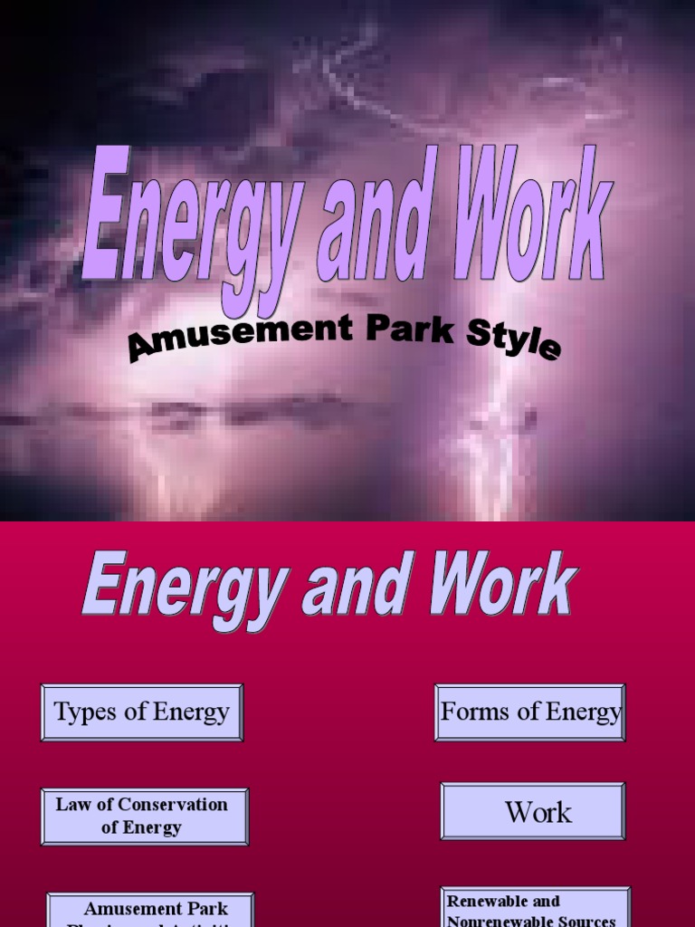 Amusement Park Energy | PDF | Potential Energy | Kinetic Energy