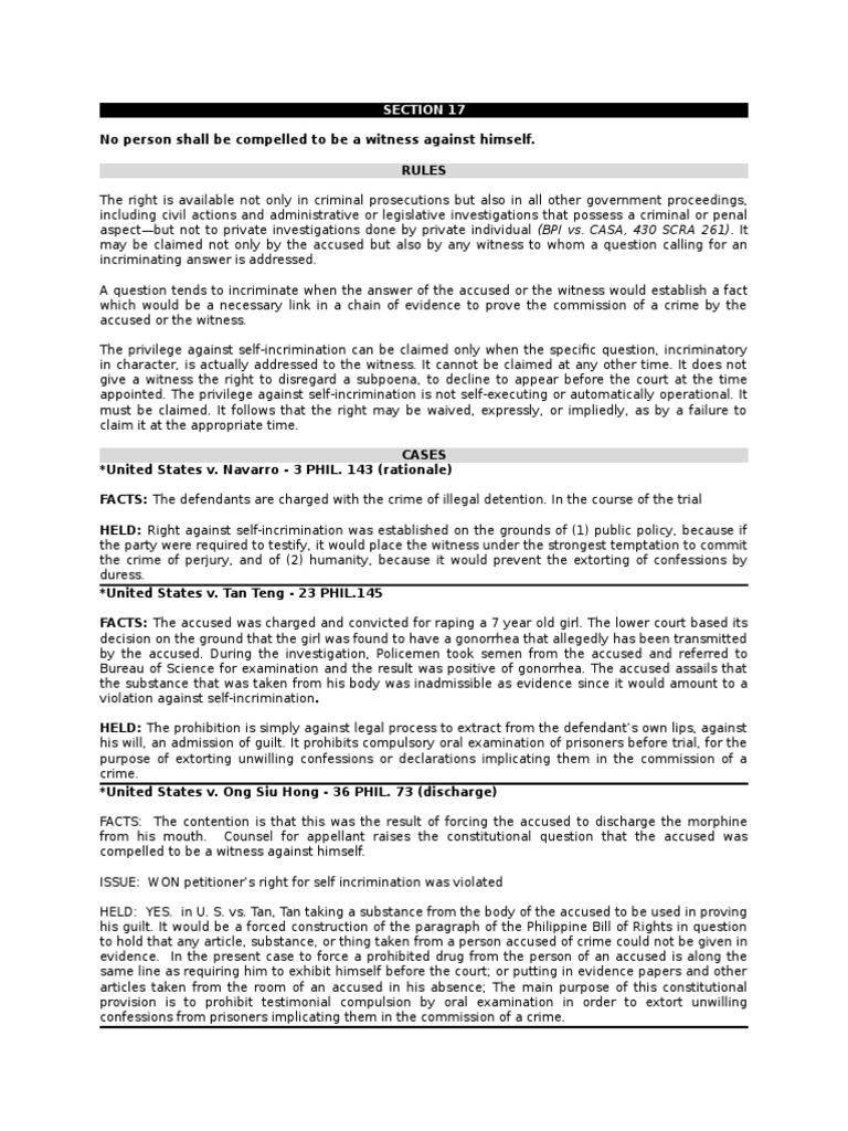 Article III Section 17 and 18 Cases Constitutional Law | PDF | Right To ...