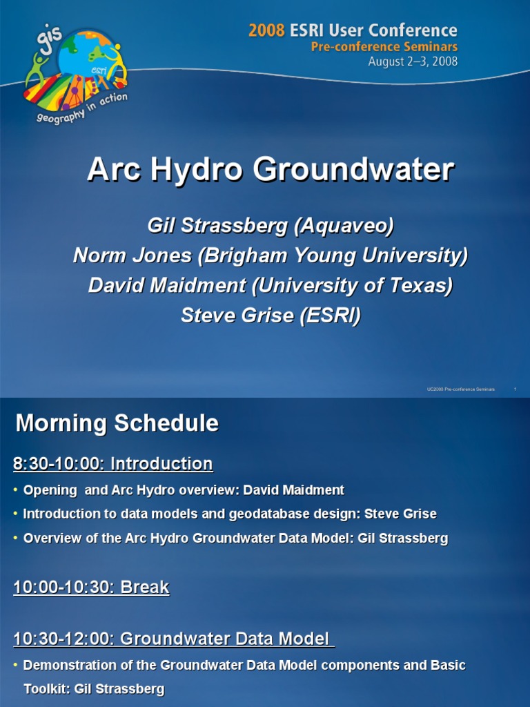 Arc Hydro Groundwater Introduccion | PDF | Arc Gis | Earth Sciences
