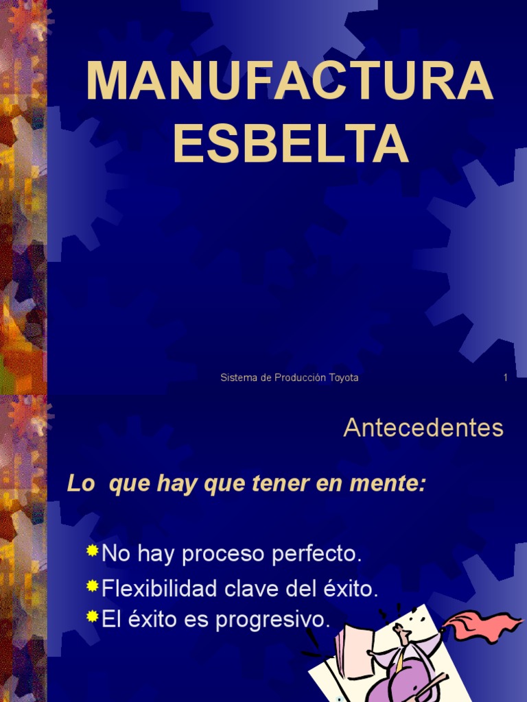 Manufactura Esbelta | PDF | Lean Manufacturing | Calidad (comercial)