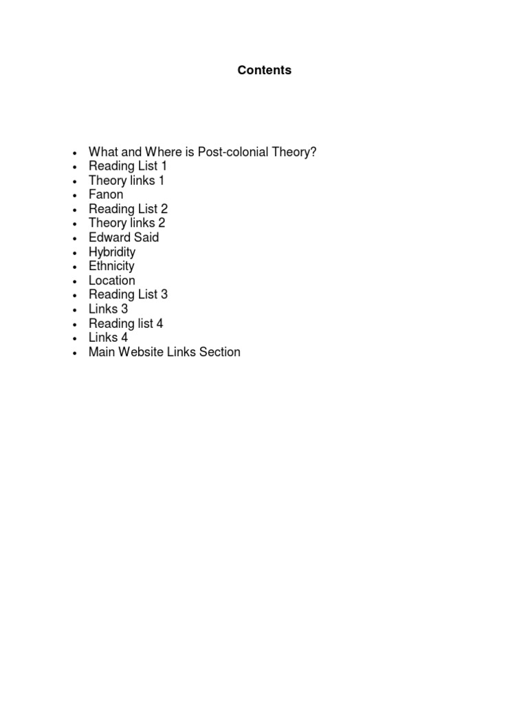 POst Colonial Theory | PDF | Postcolonialism | Frantz Fanon