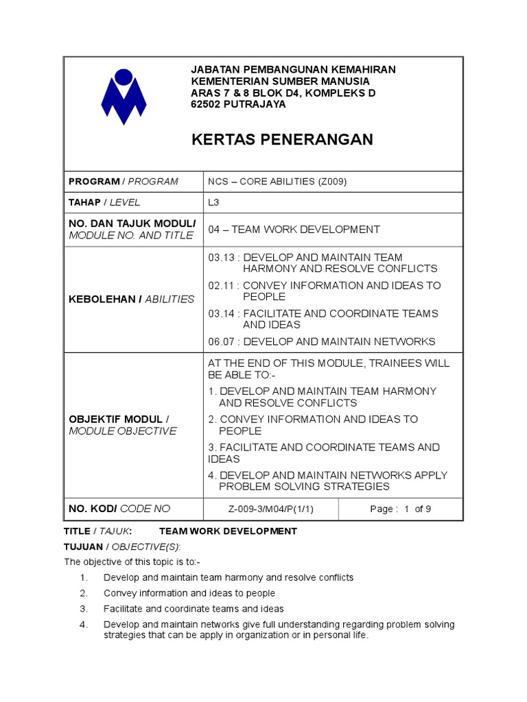 Core Abilities Tahap 3 Modul 4 | PDF | Reinforcement | Brainstorming