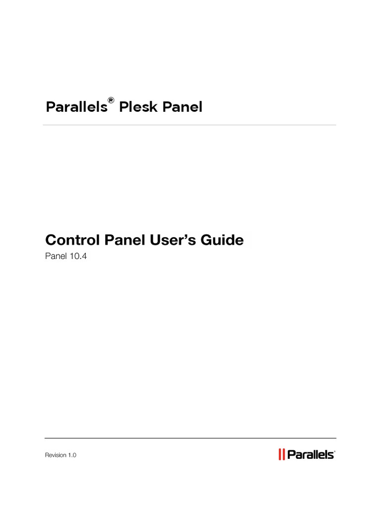Plesk 10 Control Panel User Guide Pdf Websites Email