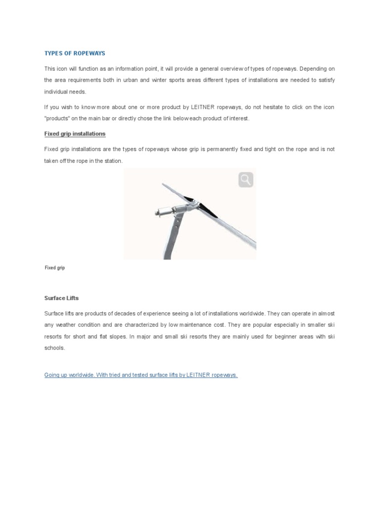 An Introduction to Cable Lift Systems: An Overview of Ropeway Types ...