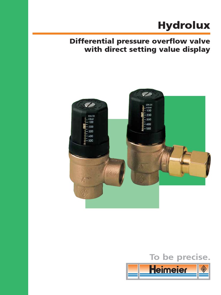 Differential Pressure Overflow Valve | PDF | Valve | Hvac