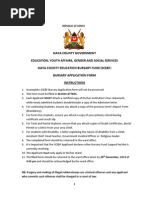 Transfer Form - Secondary School Students (Kenya ) | Government | Politics