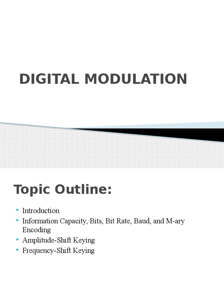 Digital Modulation | PDF | Modulation | Frequency Modulation