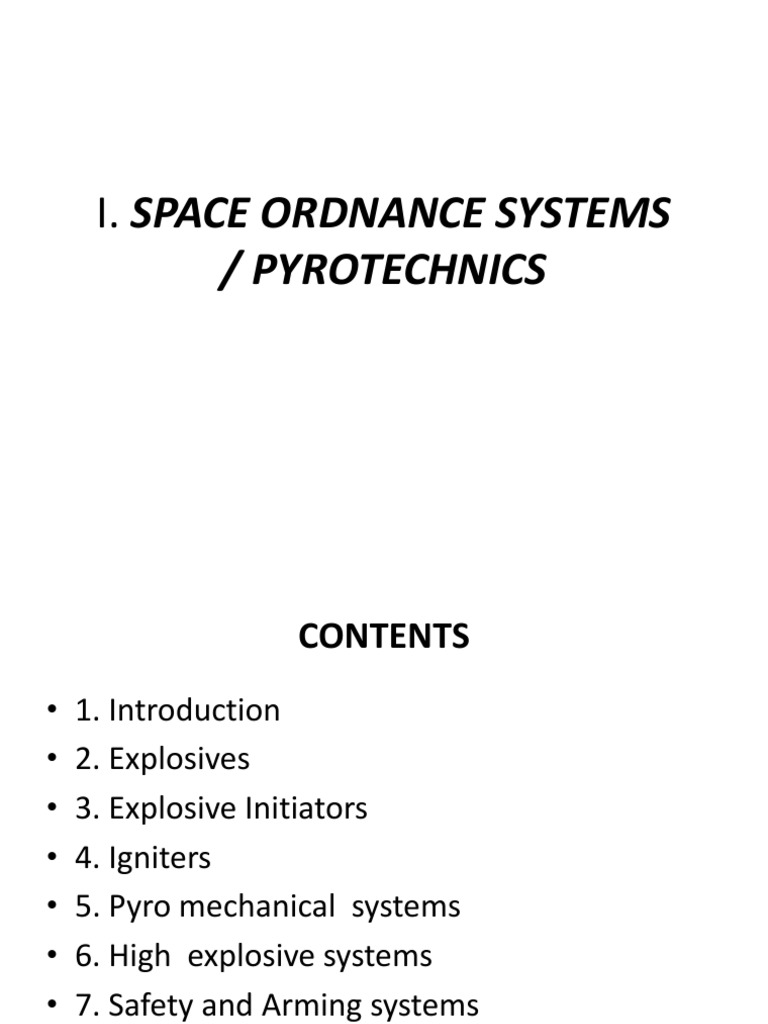 An In-Depth Look at Pyrotechnic Systems for Spacecraft and Rocket ...