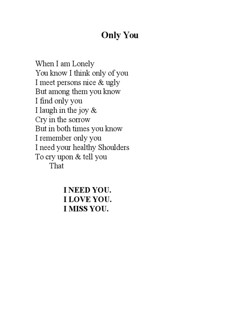 Poem of Love and Longing | PDF
