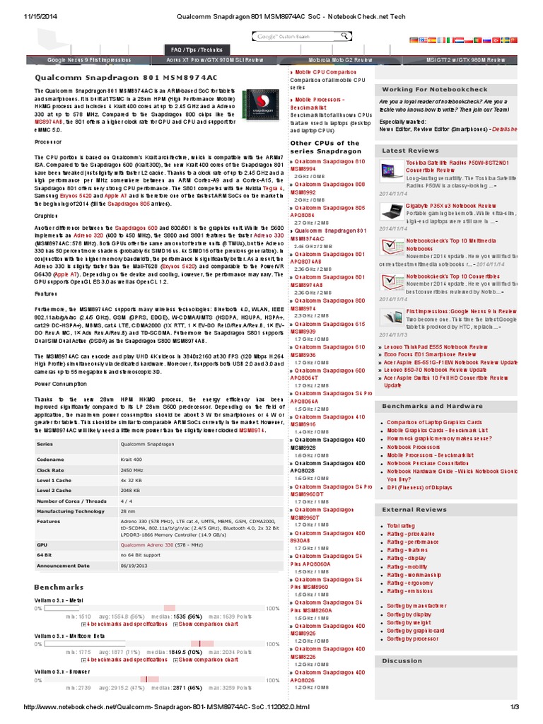 An In-Depth Look at the Qualcomm Snapdragon 801 MSM8974AC SoC ...