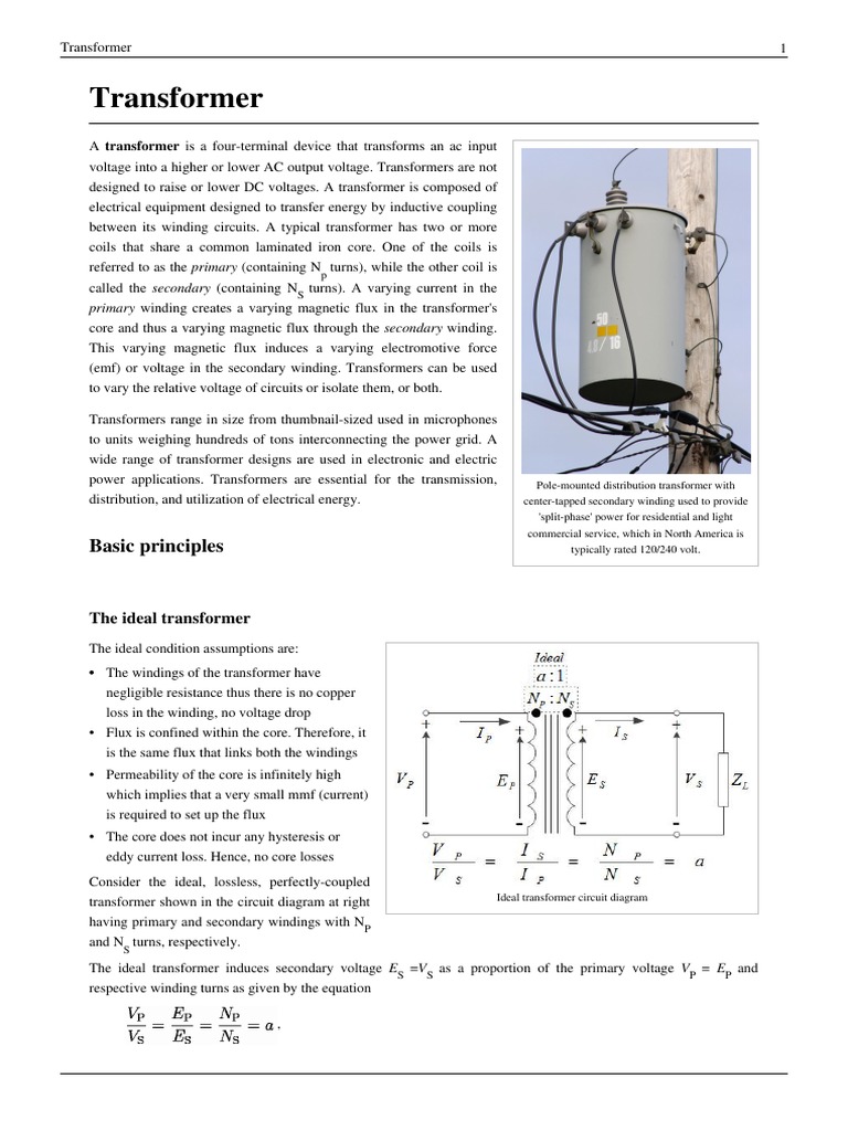 Understanding The Basic Principles And Real World Considerations Of Transformers Pdf
