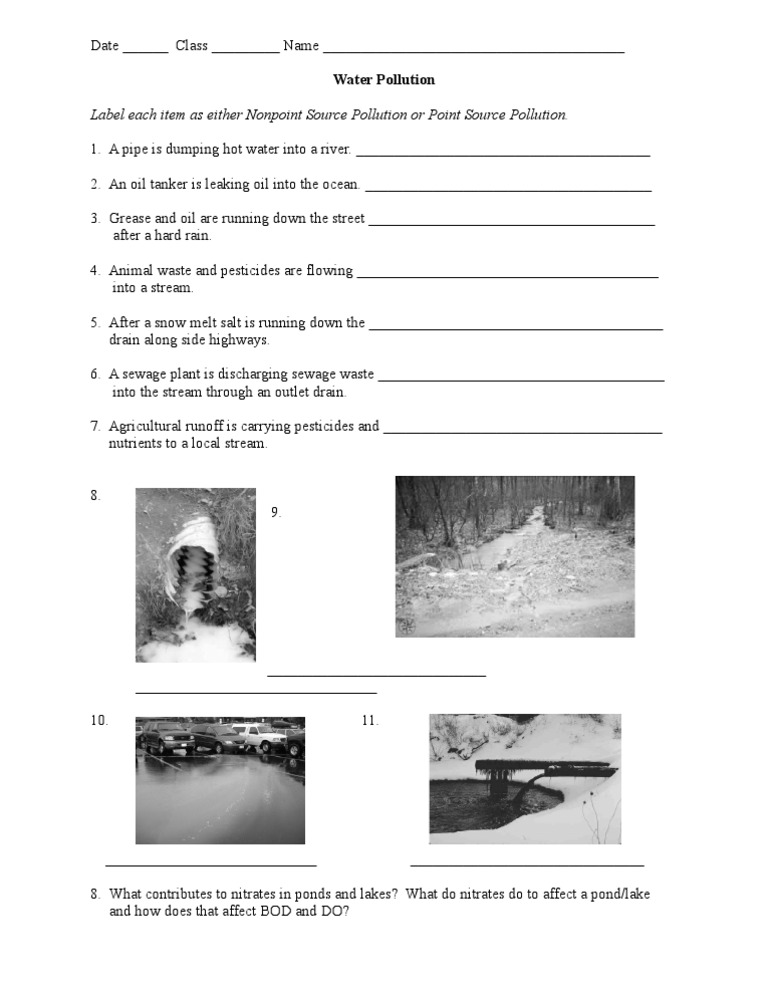 Water Pollution Sources: Point vs Nonpoint | PDF