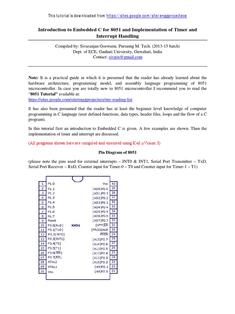 8051 Interrupt and Timer Using C | PDF | C (Programming Language) | Microcontroller