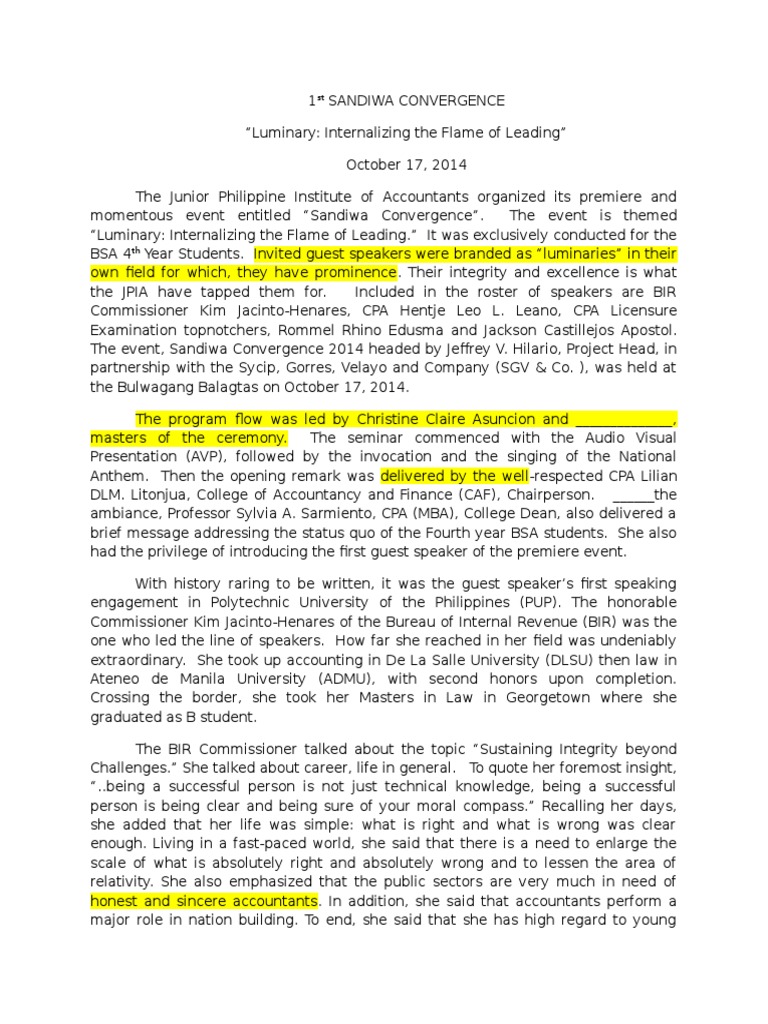 How To Write A Financial Narrative Report