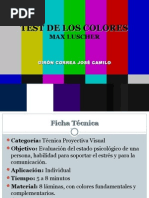 Test de Lüscher Colores | PDF | Sistema endocrino | Glándula pituitaria