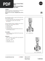 Samson 3241 Control Valve Data Sheet | PDF | Valve | Forging