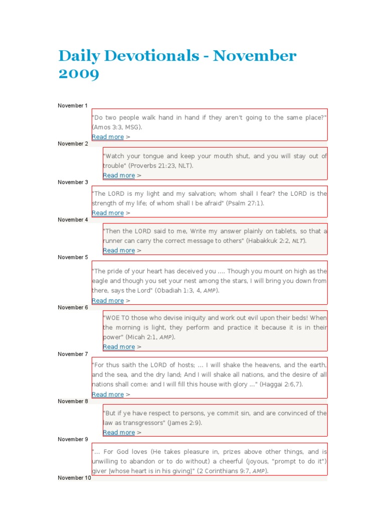Daily Devotionals | PDF | Gospel Of Matthew | Last Judgment
