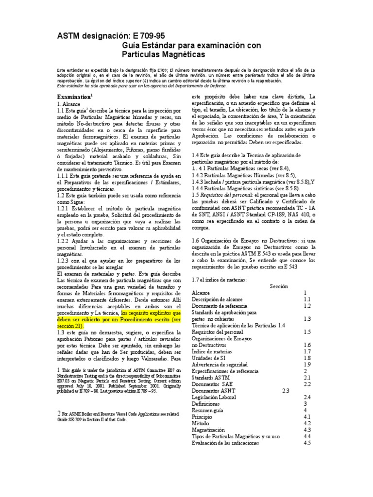 ASTM 709 Español Designación | PDF | Corriente eléctrica | Ultravioleta